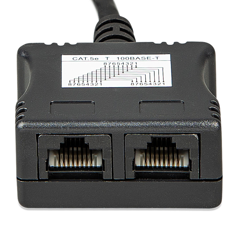 Rozgałęźnik RJ45 Splitter (1xM/2xF) | Kabel 15 cm